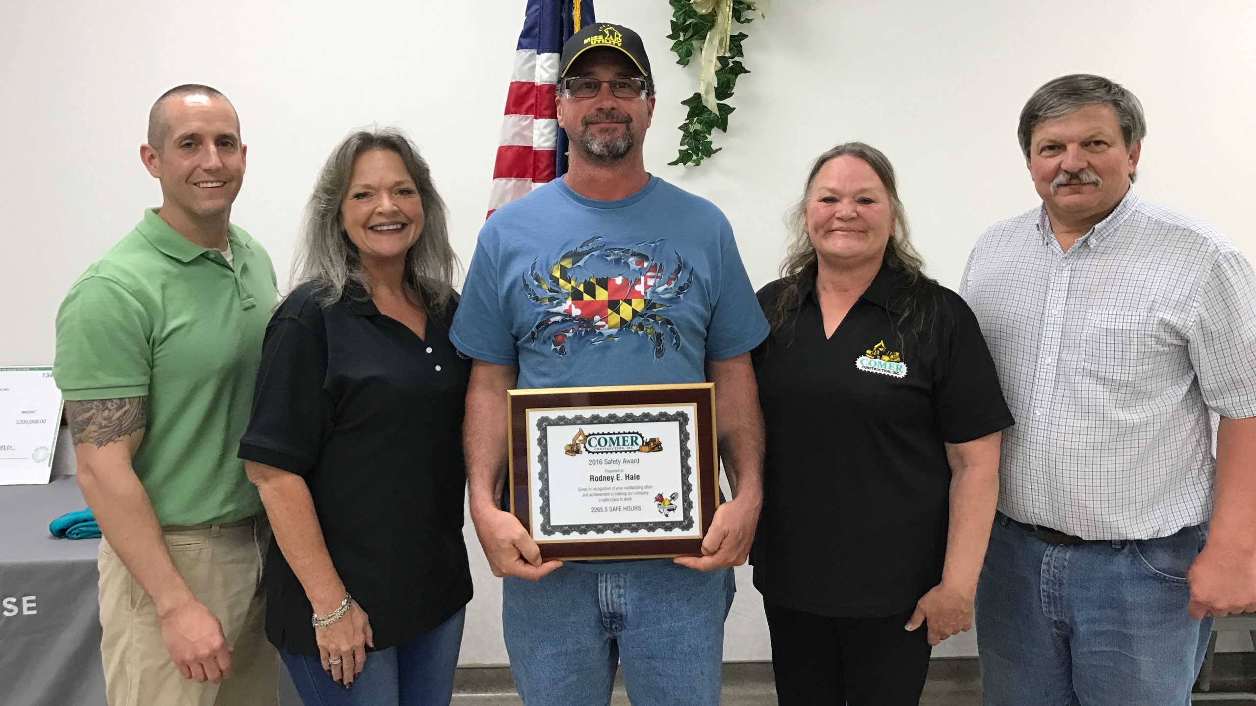 2016 Safety Awards_Rodney Hale (1) - Comer Construction